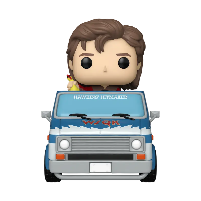 Figuriiin Funko Pop Rides Deluxe Stranger Things Steve with the Squawk ...