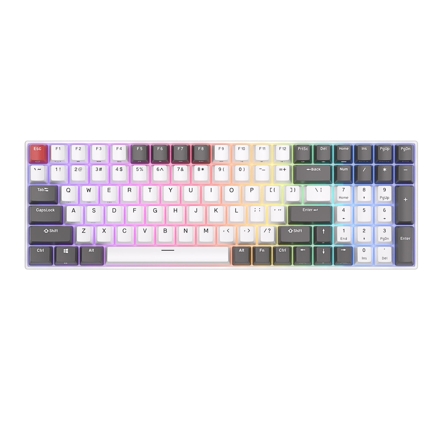 Mehaaniline klaviatuur Royal Kludge RK98, RGB, Blue Switches, US ...