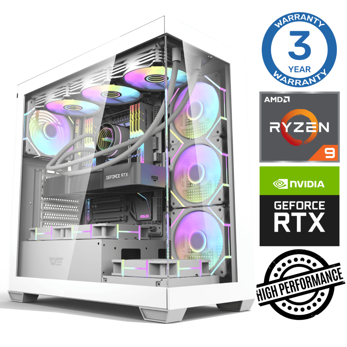 INTOP Ryzen 9 5900X 16GB 1TB SSD M.2 NVME+2TB RTX5060Ti 16GB no-OS hind ...