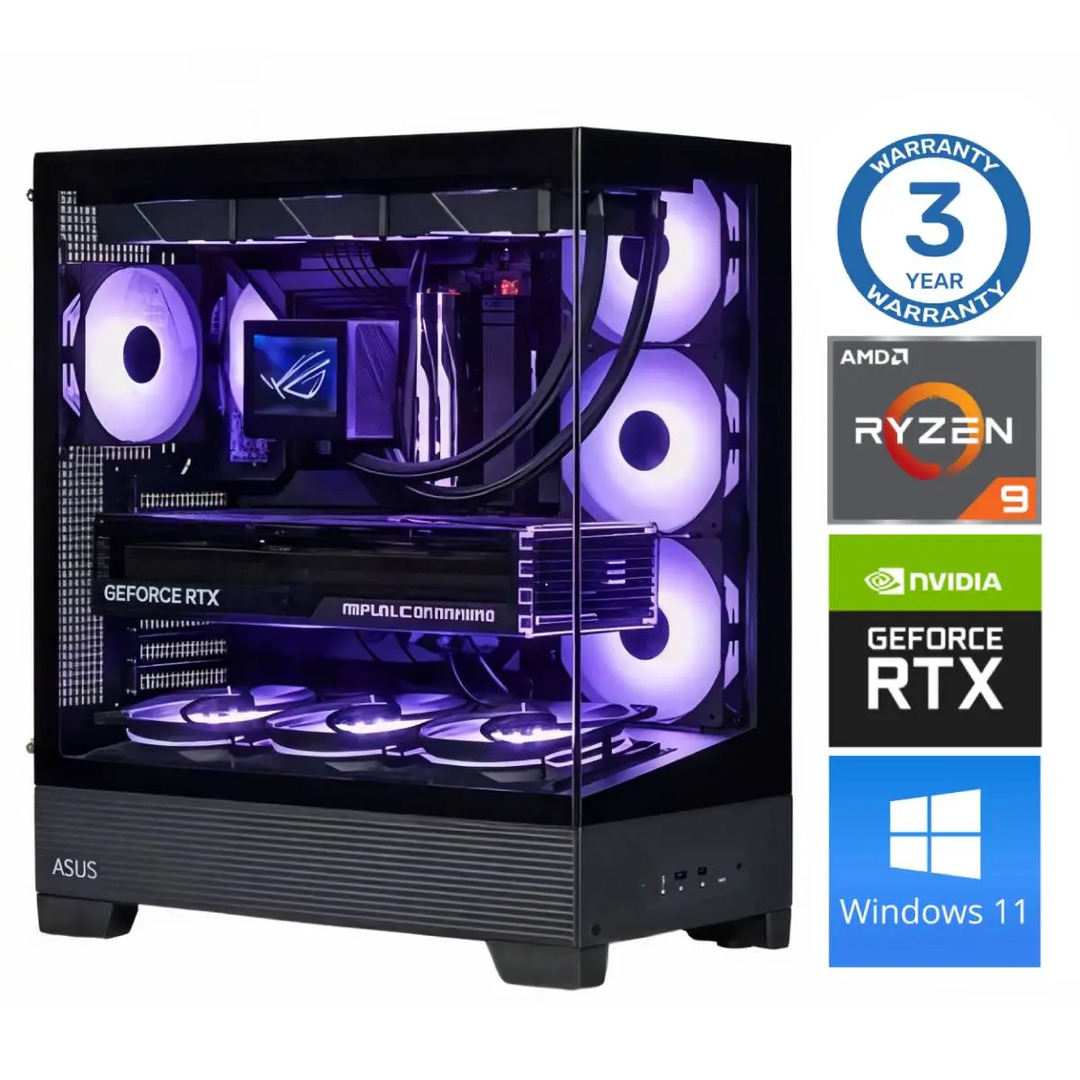 INTOP Ryzen 9 5900X 64GB 1TB SSD M.2 NVME+2TB RTX5060 8GB Windows 11 ...
