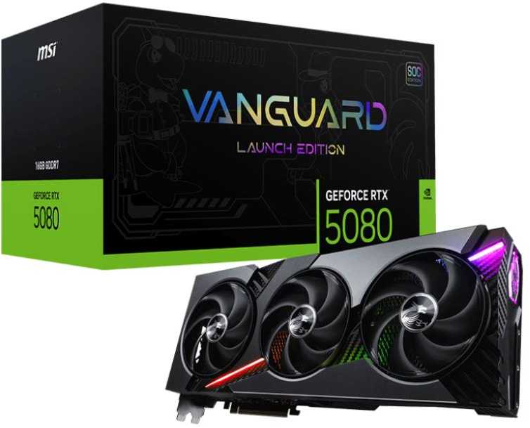 MSI GeForce RTX 5080 Vanguard SOC Launch 16GB DDR7 hind | Hind.ee