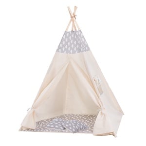Laste tipi telk Springos TIP15, hall, 100 cm x 120 cm цена от 116.76 ...