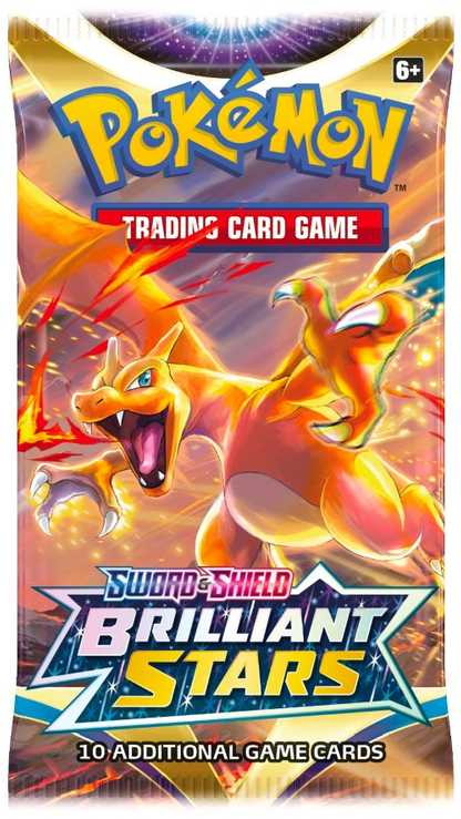 Pokemon TCG Sword & Shield 9 Brilliant Stars Booster, 10 kaarti hind ...