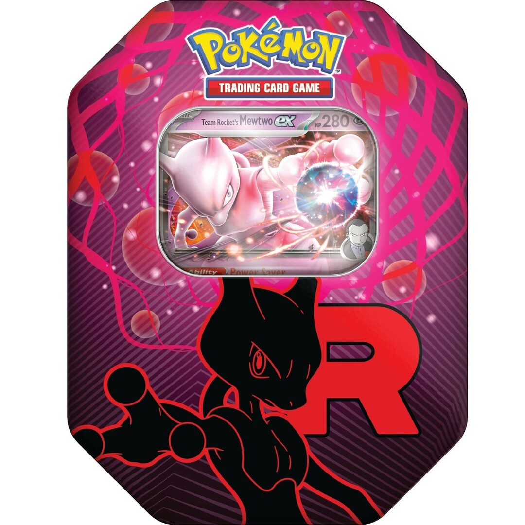 Pokemon TCG - Team Rocket Ex Tin - Team Rocket’s Mewtwo ex, THE POKEMON ...