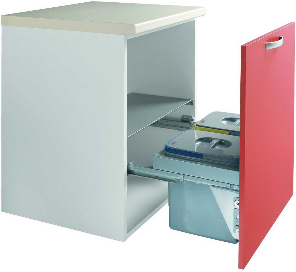 Prügikast Teka ECO 60, 30 l, 2 korviga, tsingitud teras, hall hind ...