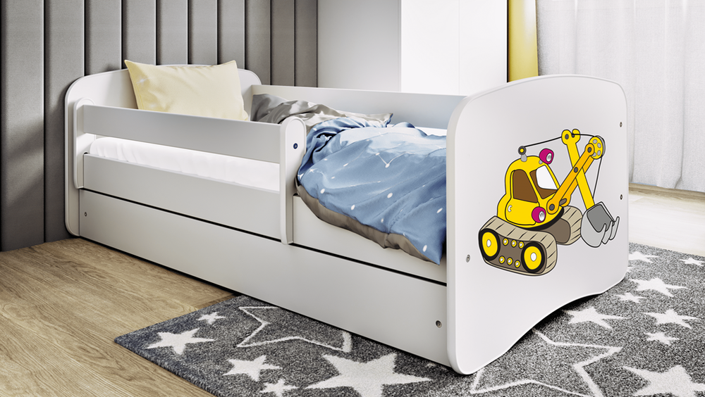 Lastevoodi Kocot Kids Babydreams Digger, 70 x 140 cm, voodipesukastiga ...