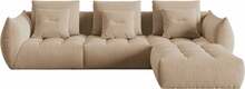 Mooduldiivan Micadoni Home Bloom Velvet, 332 x 216 x 95 cm, liivakarva ...