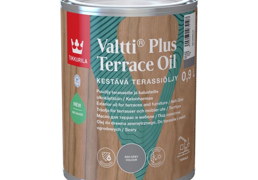 Terrassi- ja üevõli Tikkurila Valtti Plus Terrace Oil, 0,9 L, hall hind ...