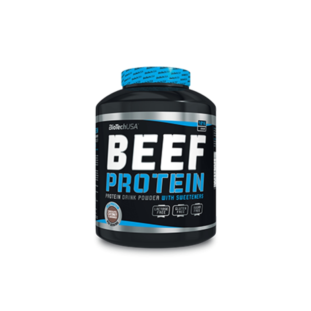 Biotech USA Beef Protein, maasikamaitseline, 1816 g hind | Hind.ee